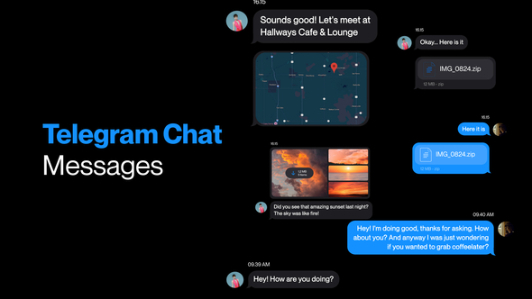 Telegram Messages Chat, After Effects Project Files | VideoHive