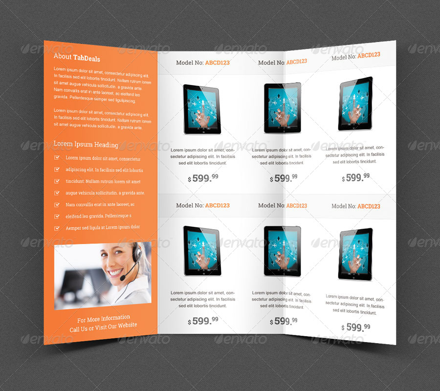 Product Promotion Trifold Brochure , Print Templates | GraphicRiver