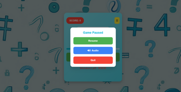 Quick Math Duel - HTML5 Math Game with Javascript by Sparks_themes