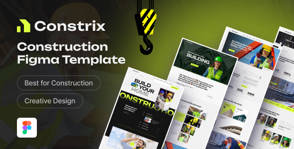 Constrix - Construction Figma Template by AQLOVA | ThemeForest