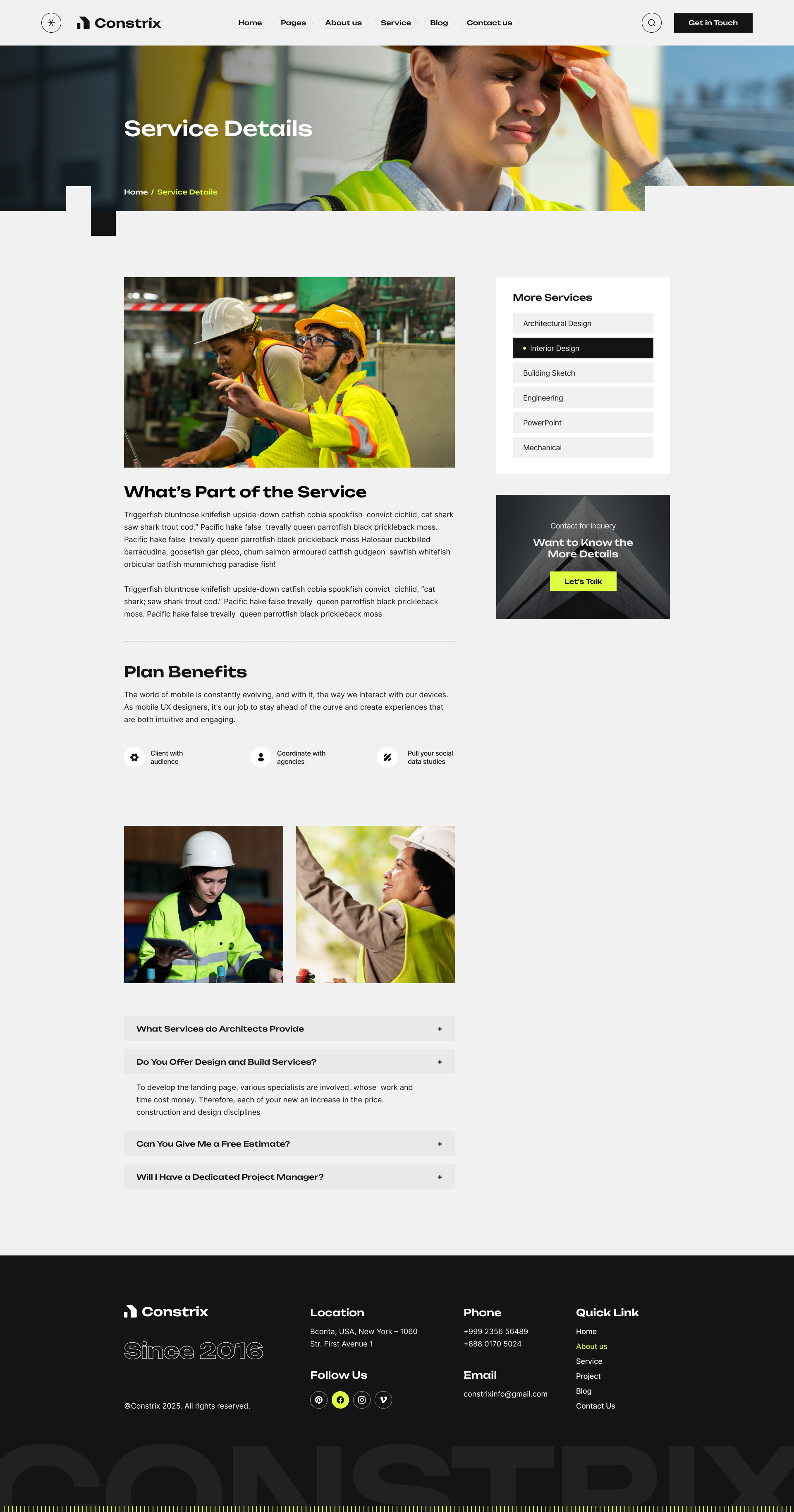 Constrix - Construction Figma Template by AQLOVA | ThemeForest