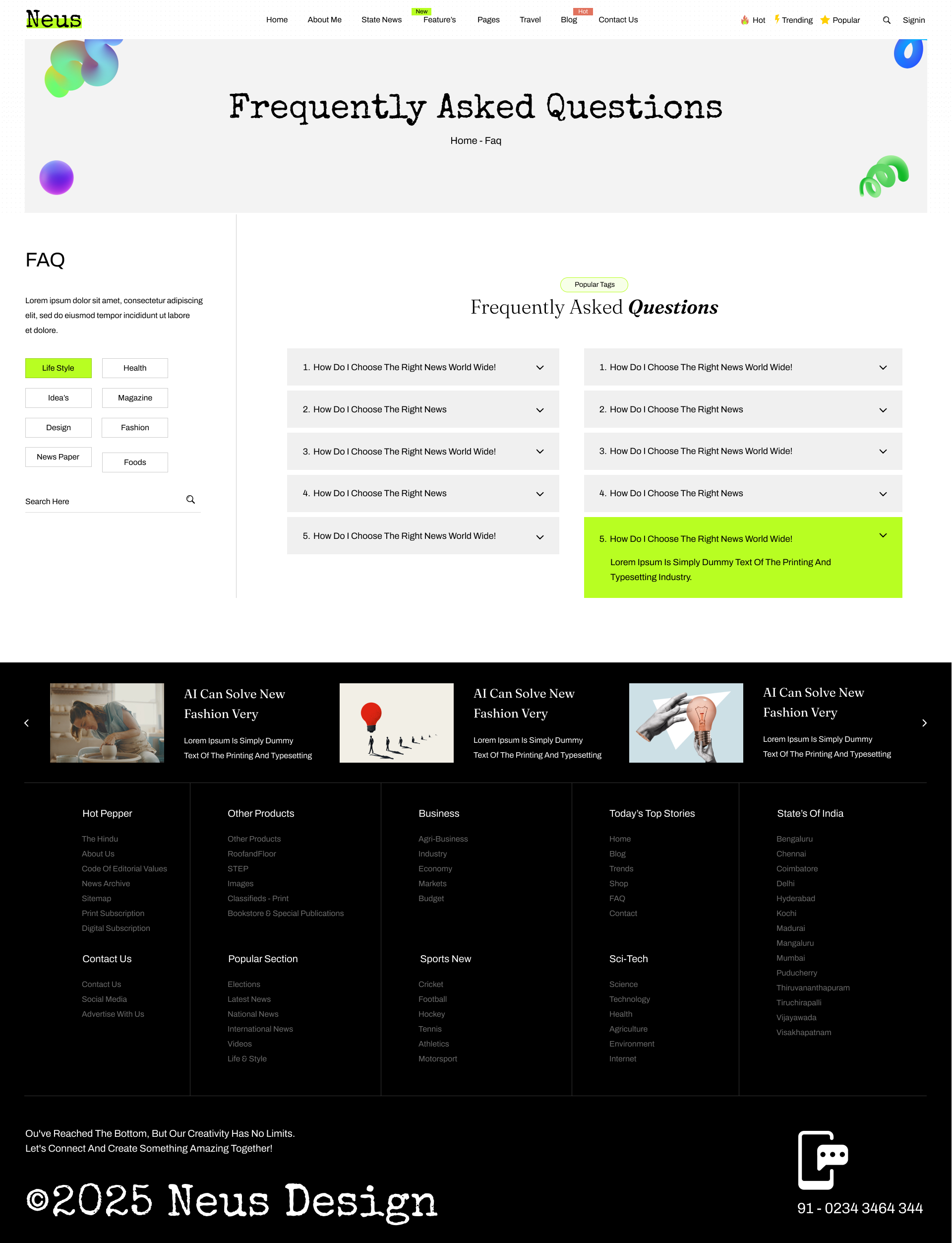 Neus - Blog & Magazine Figma Template by BuddhaThemes | ThemeForest