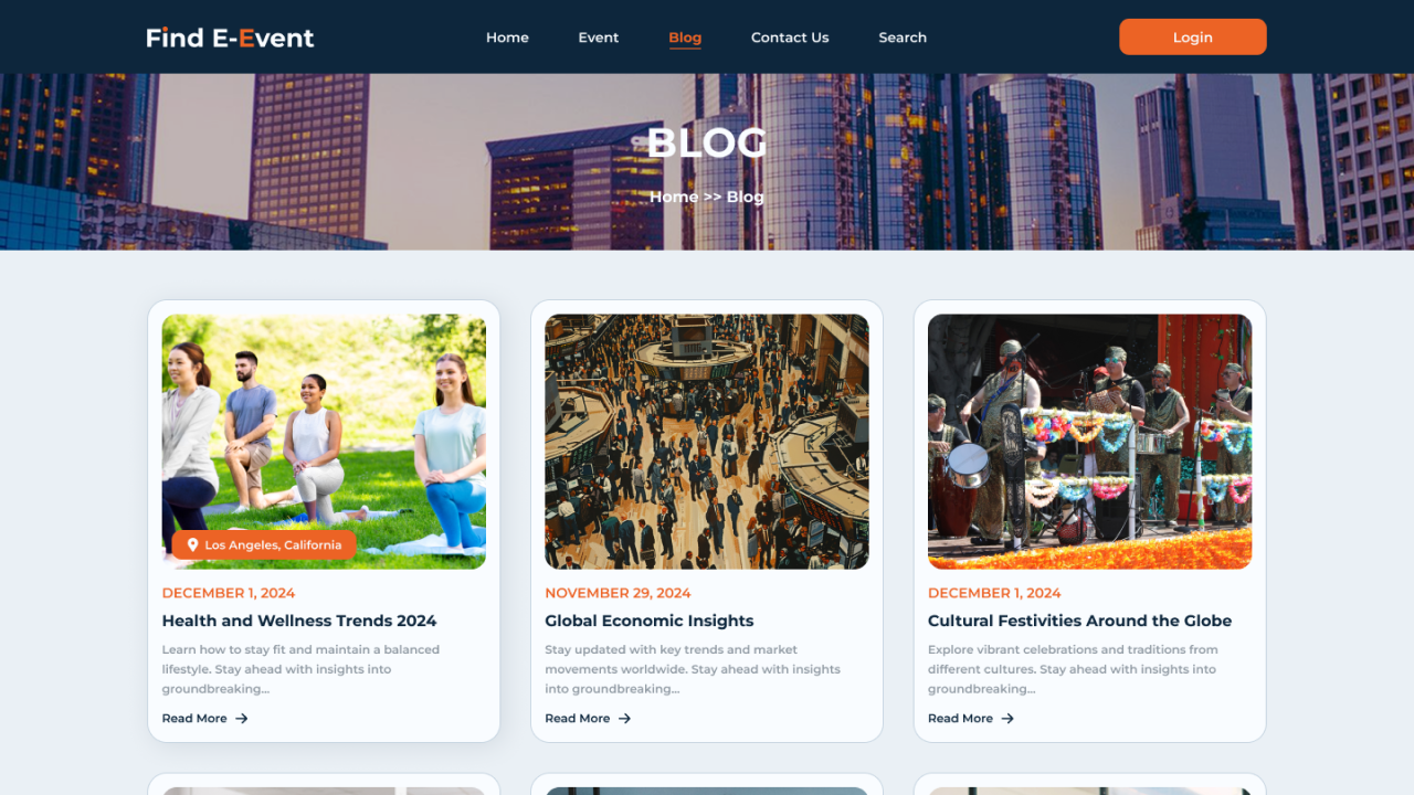 Find E-Event - Event Management System & Ticket Booking Website with Admin Panel (MERN Stack) by ...