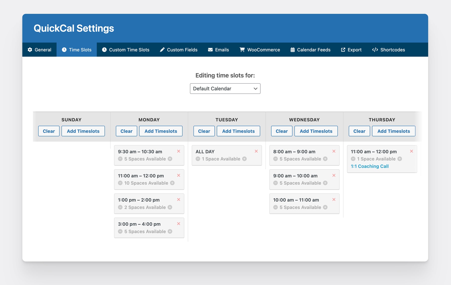 QuickCal - Appointment Booking Calendar for WordPress by Themovation