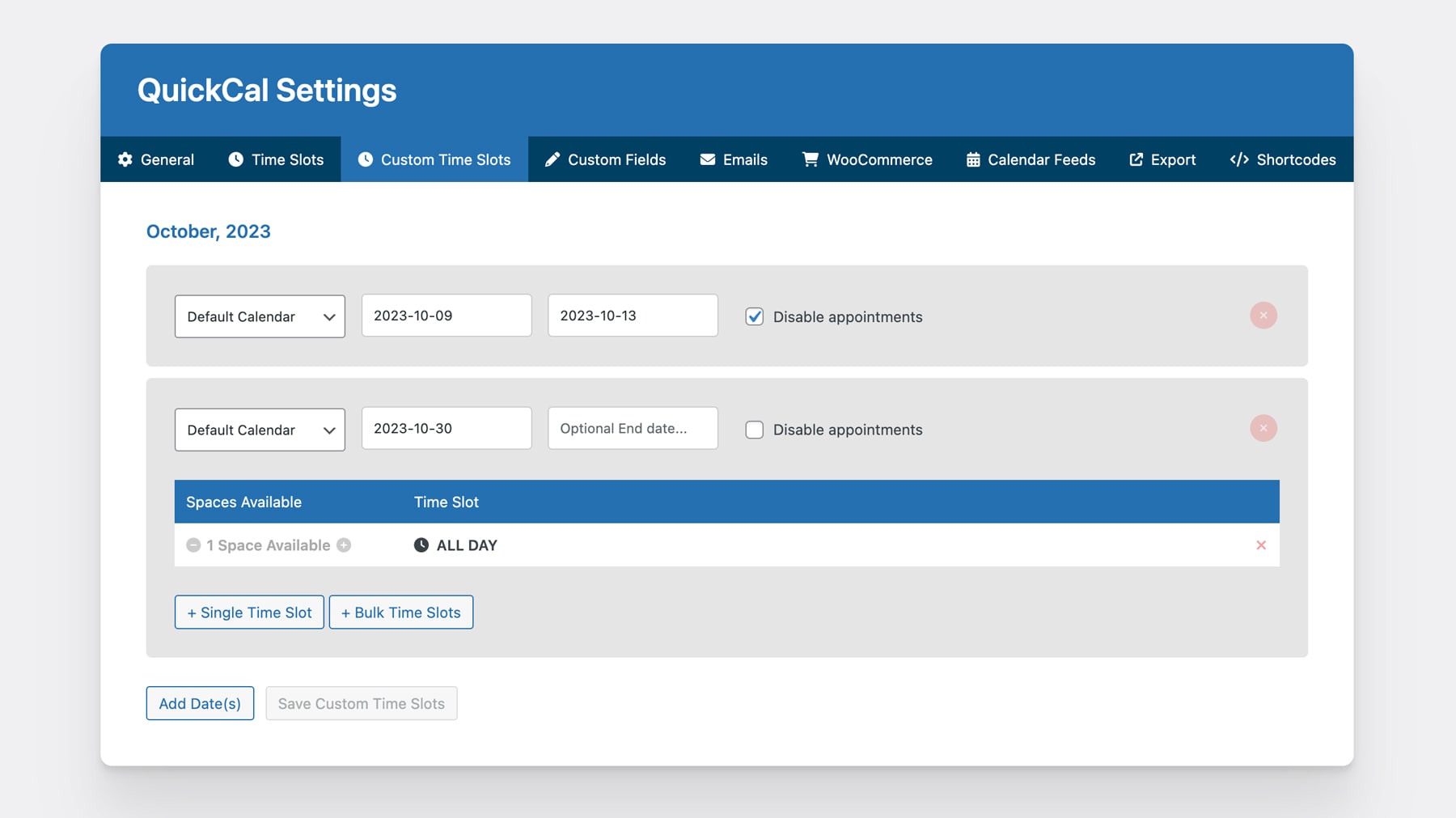 QuickCal - Appointment Booking Calendar for WordPress by Themovation
