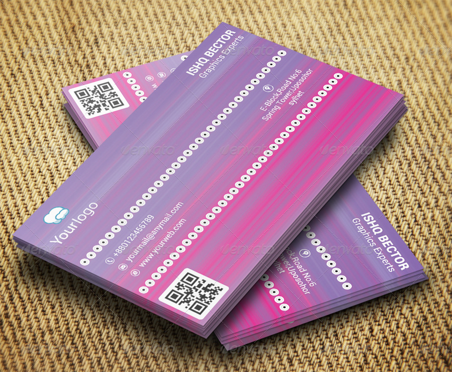 Simple Clean Business Card-11 Colors, Print Templates | GraphicRiver