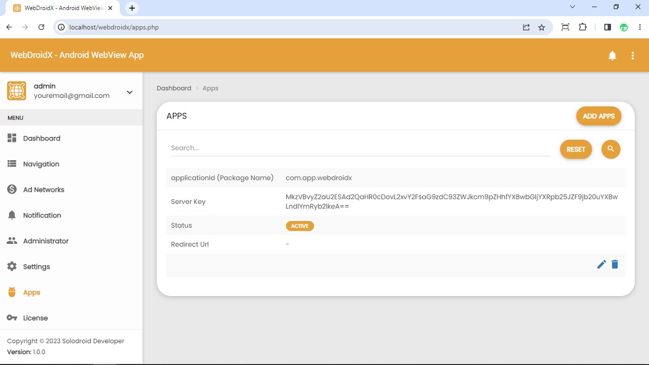 WebDroidX - Android WebView App with Admin Panel by solodroid | CodeCanyon