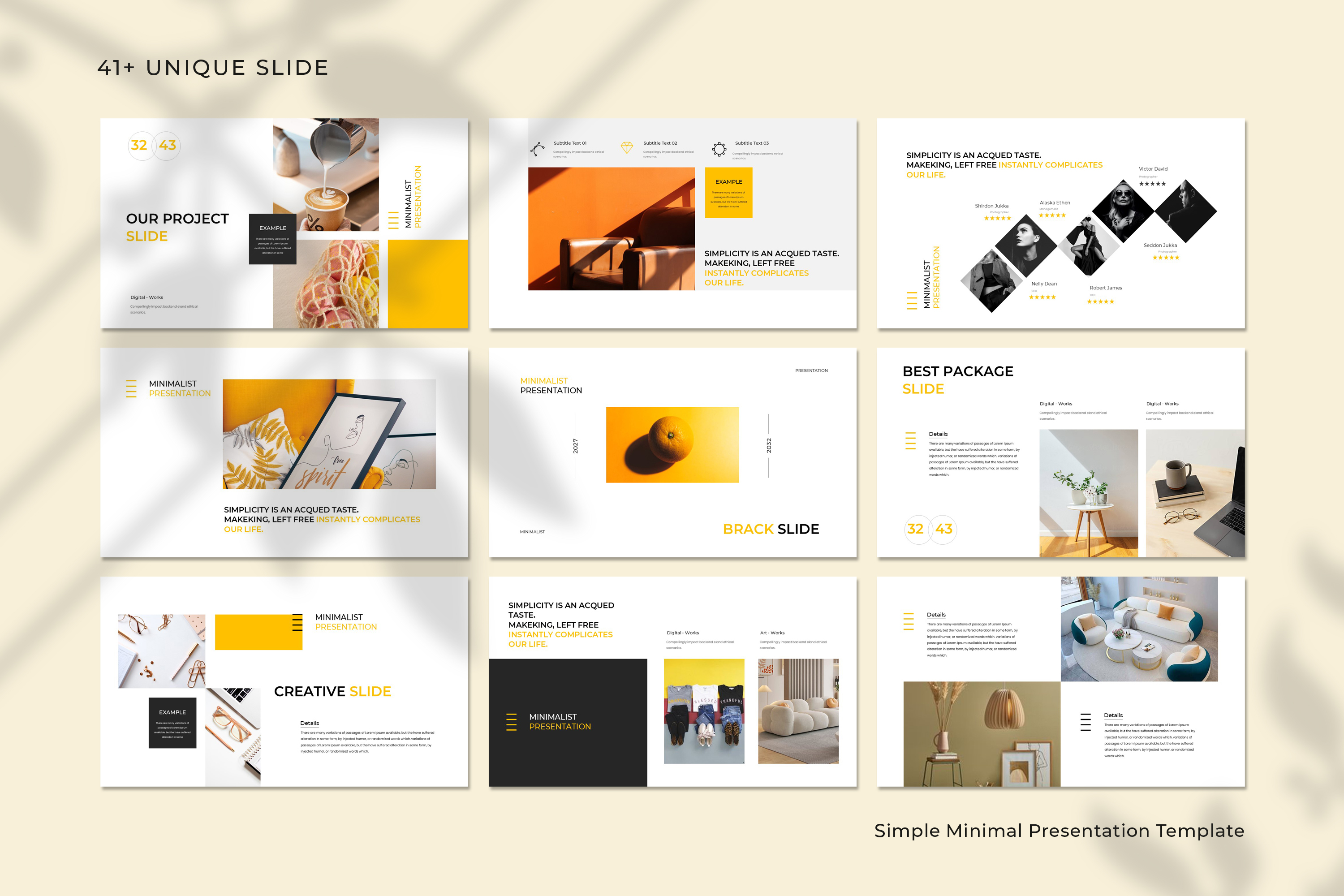 Simple Minimal PowerPoint Presentation Template, Presentation Templates