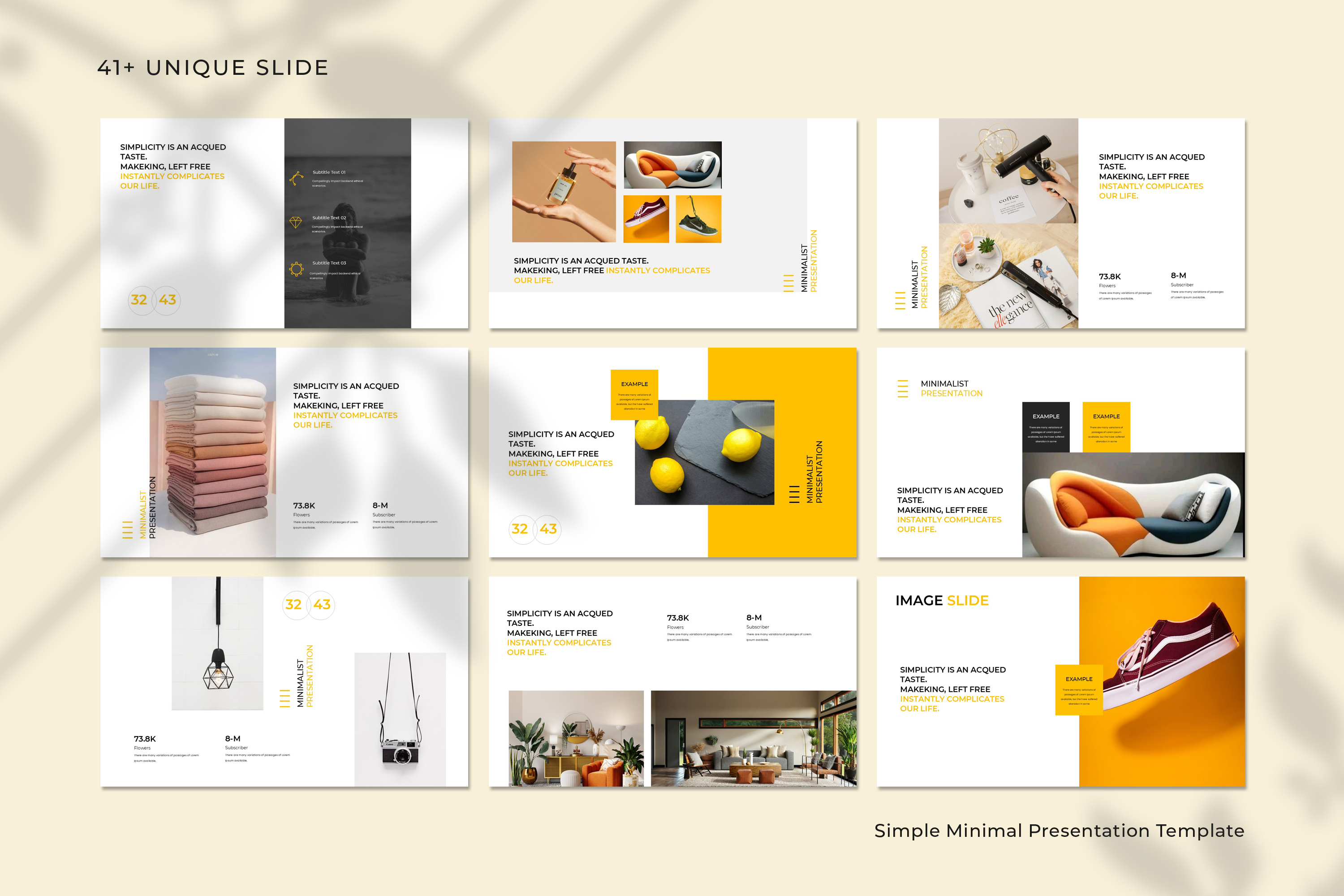 Simple Minimal PowerPoint Presentation Template, Presentation Templates
