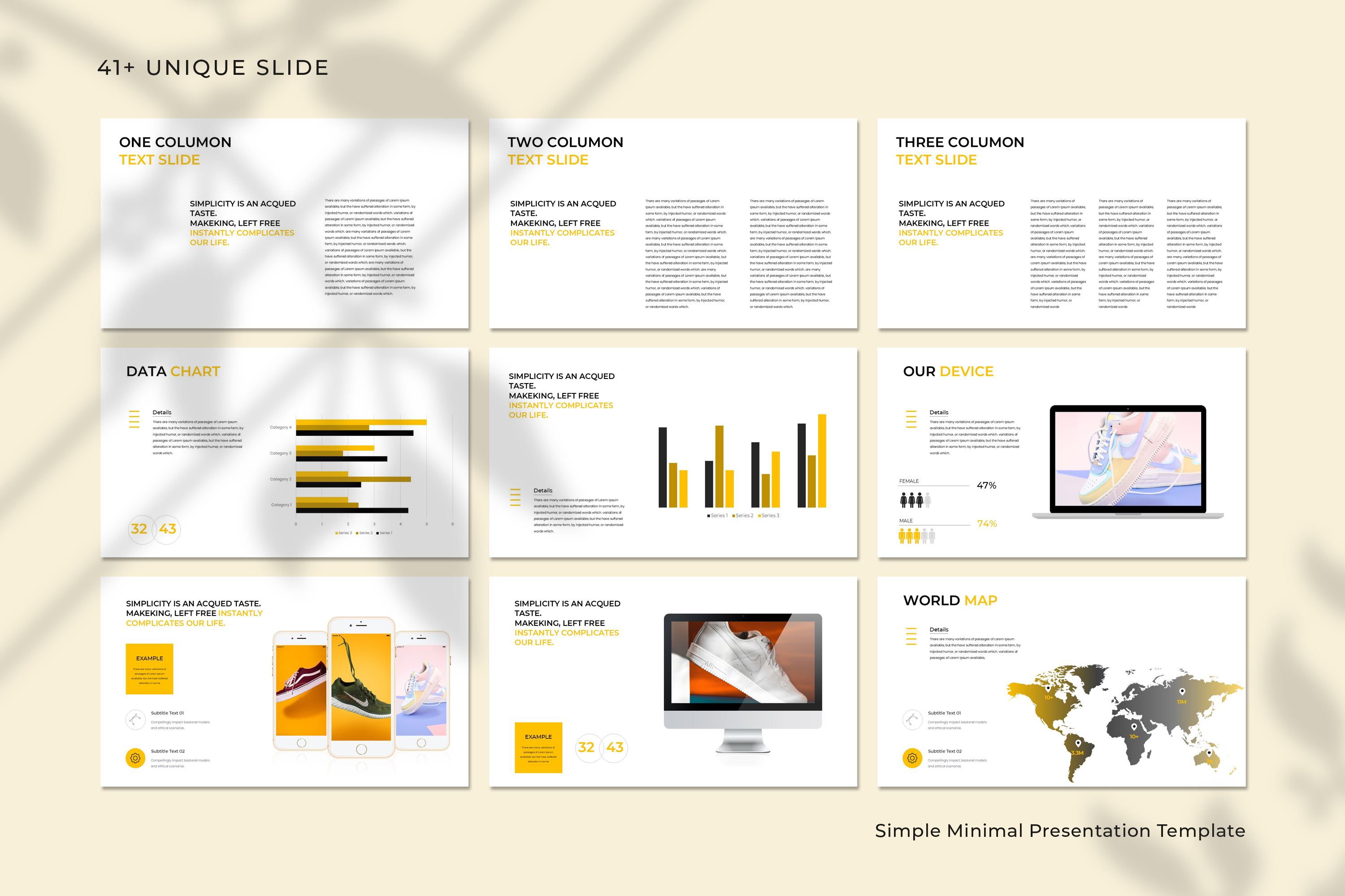 Simple Minimal PowerPoint Presentation Template, Presentation Templates
