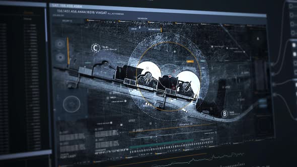 Security satellite scanner gathers information about the enemy military ...