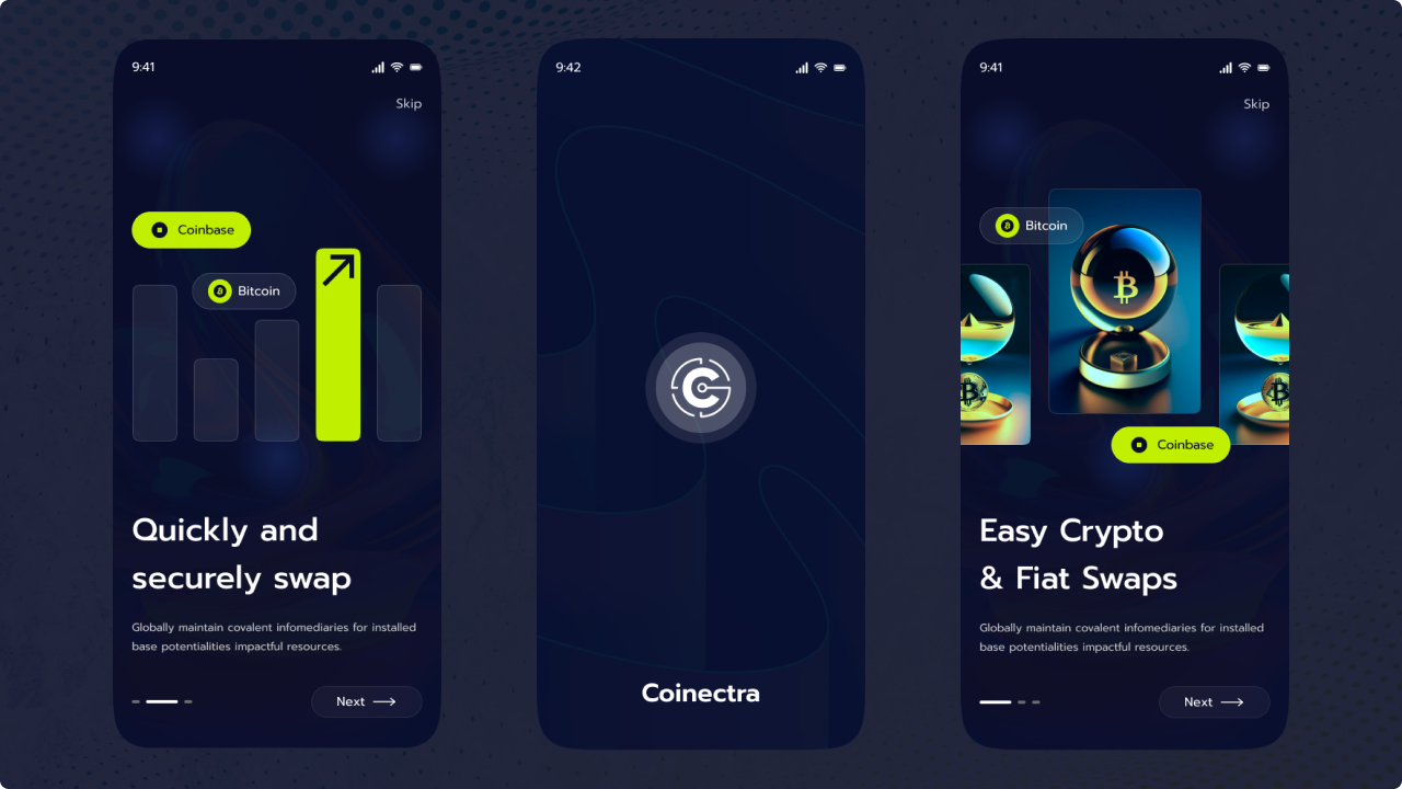 Coinectra - Buy, Sell, Staking and Crypto Currency Exchange Flutter App ...