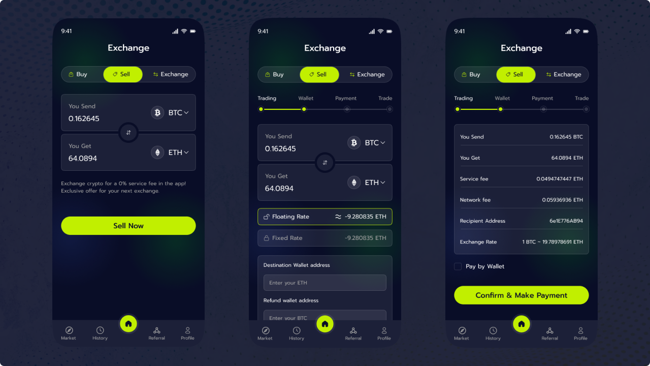 Coinectra - Buy, Sell, Staking and Crypto Currency Exchange Flutter App (Android, iOS) by bug-finder
