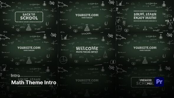 Intro - Math Theme Intro Profile Premiere Pro Template, Premiere Pro ...