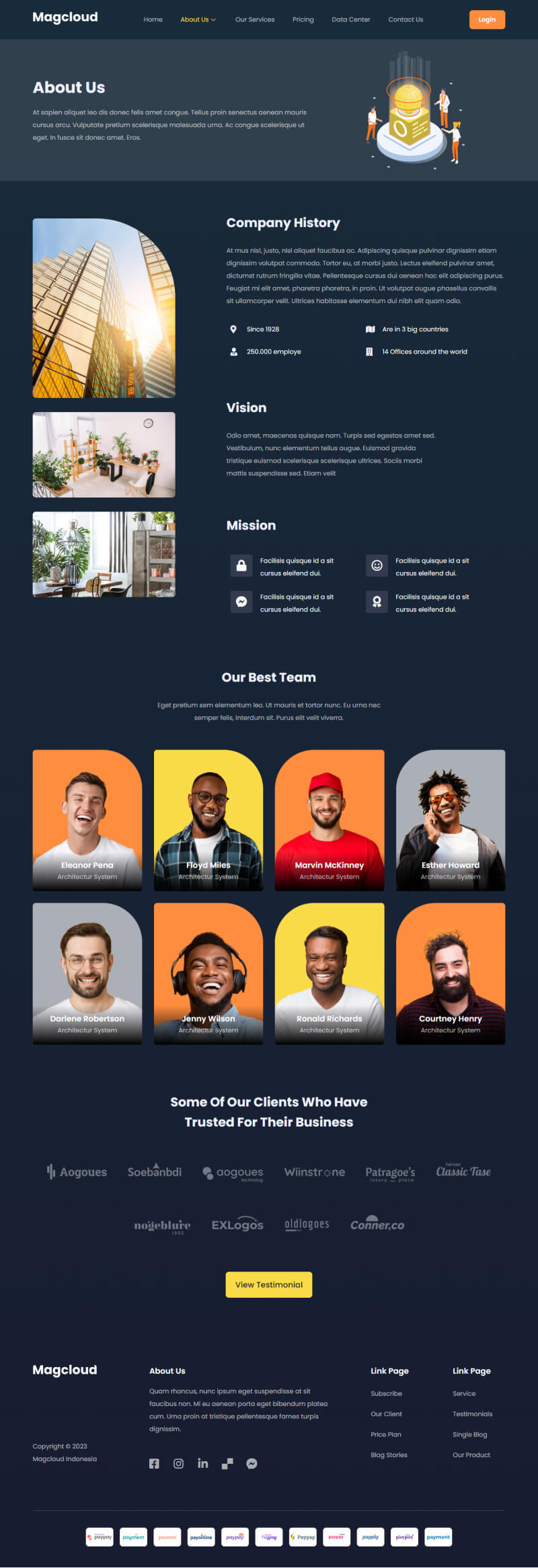 Magcloud - Hosting Domain Elementor Template Kit by Din-Studio ...