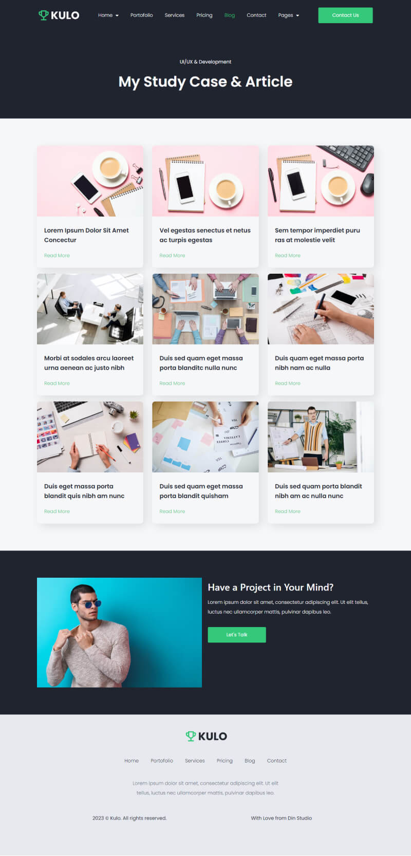 Kulo - Professional Resume Elementor Template Kit by Din-Studio ...