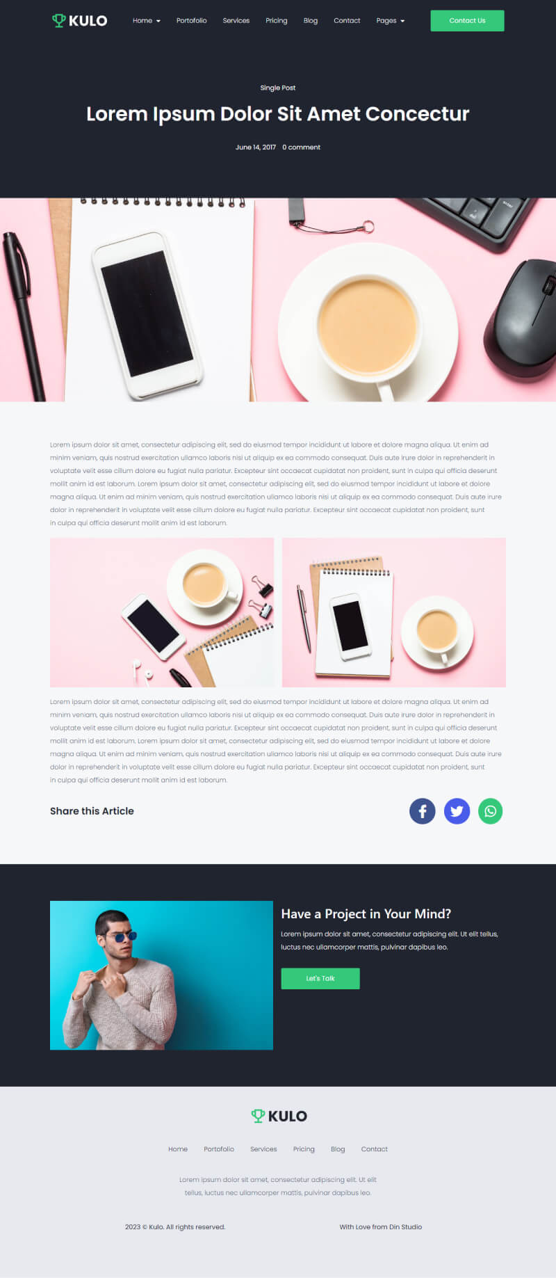 Kulo - Professional Resume Elementor Template Kit by Din-Studio ...