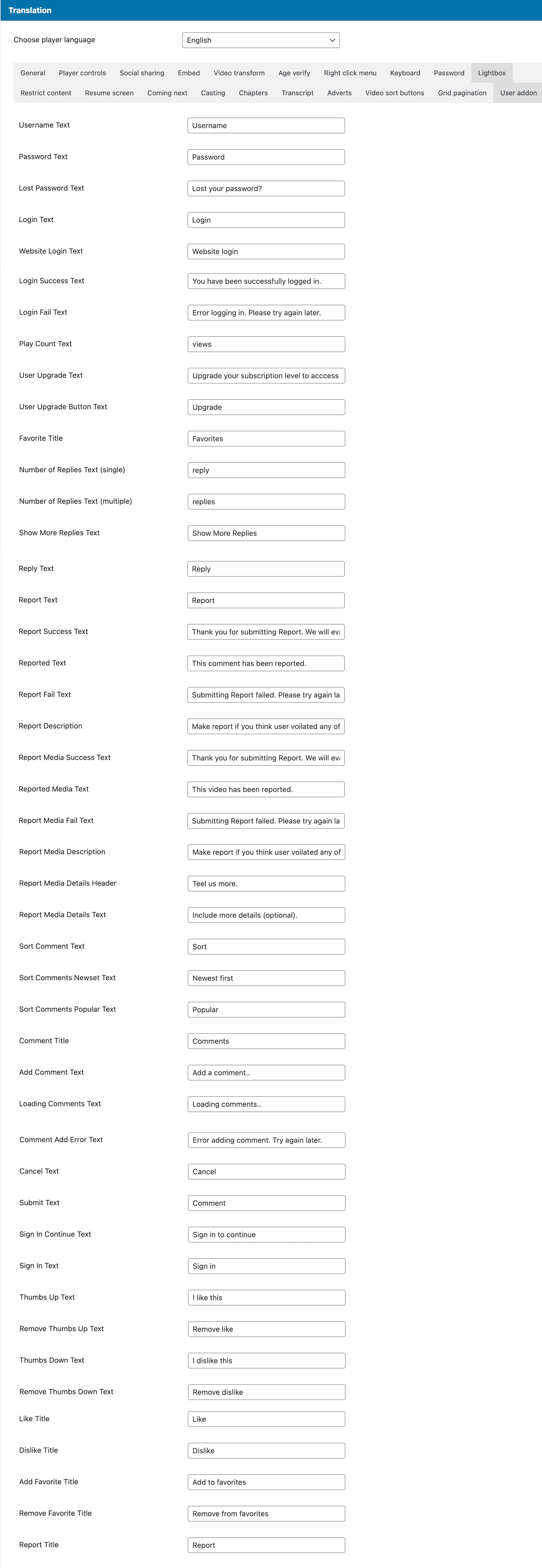 Modern Video Player User AddOn by Tean | CodeCanyon