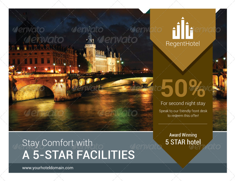 Hotel Promo 8 Pages Simple Brochure, Print Templates | GraphicRiver