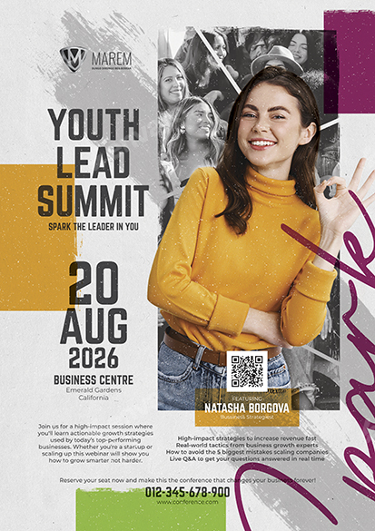 Youth Conference Flyer and Social Media, Print Templates | GraphicRiver