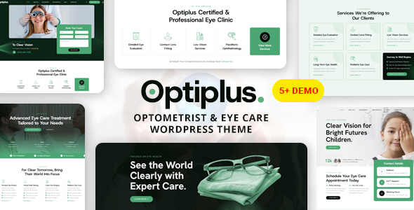 Optiplus - Optometrist & Eye Care WordPress Theme by zozothemes ...