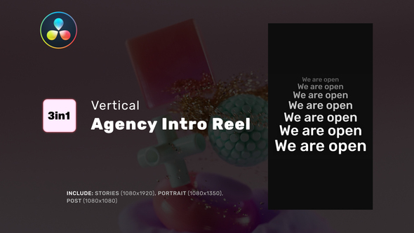 Agency Intro Reel for DaVinci Resolve, DaVinci Resolve Templates ...
