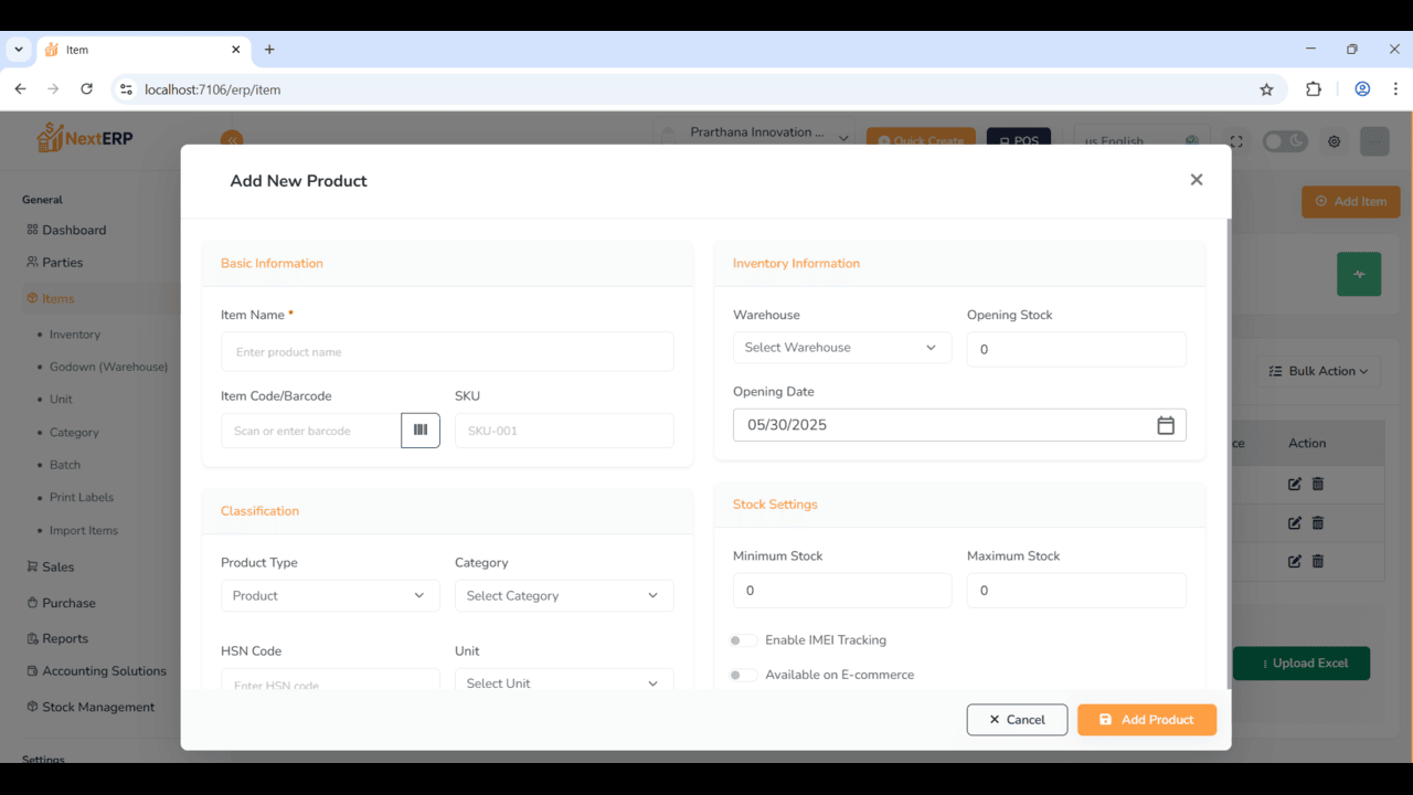 NextERP – Smart Accounting & Inventory Software by DreamerITSolution