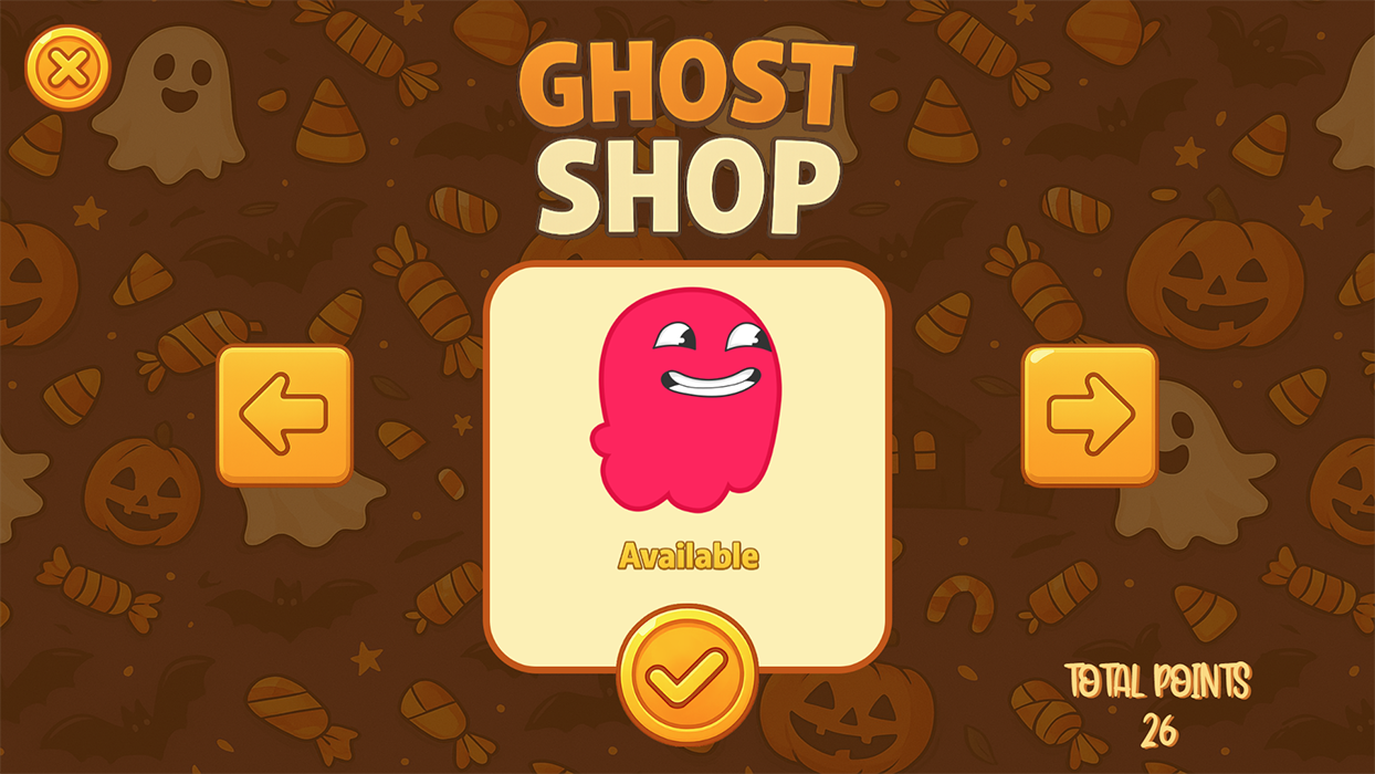 Halloween Candy Ghost Game ( Construct 3 | C3P | HTML5 ) Endless Game by CGFX-Studio