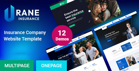 Urane - Insurance Company Template by validthemes | ThemeForest