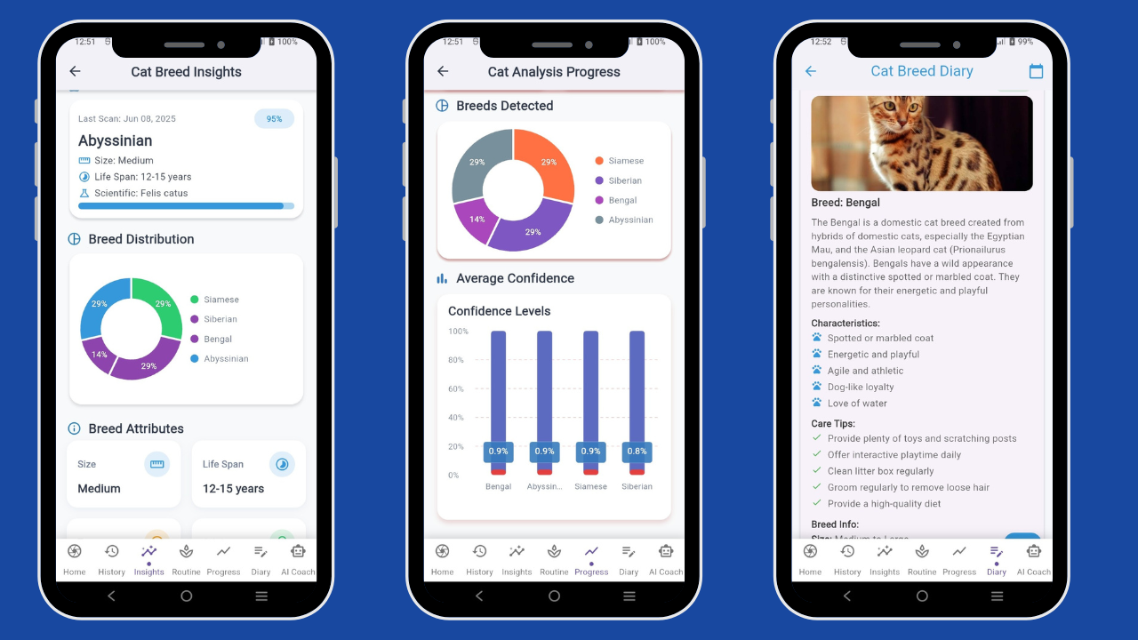AI Cat Scanner Flutter App | AI Cat Identifier | AI Cat Breed Detection ...