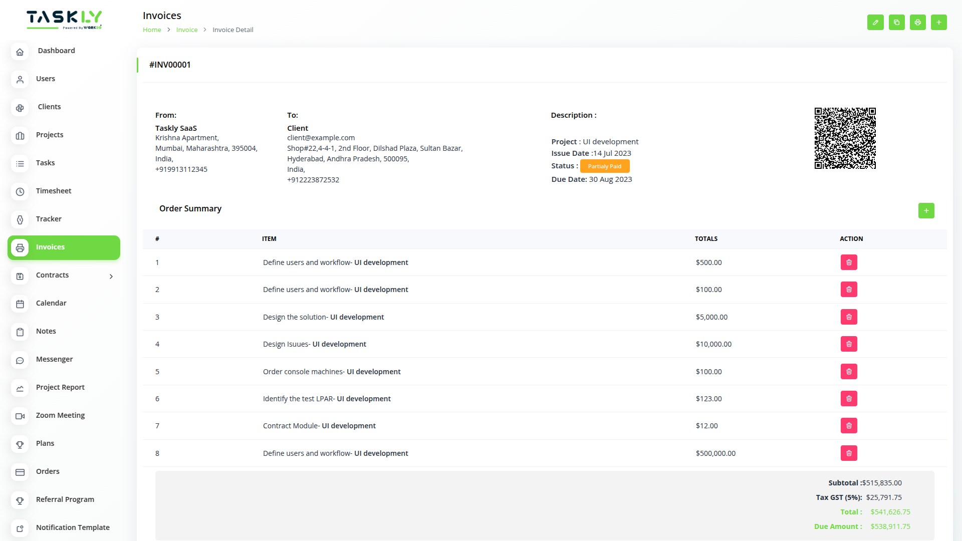 TASKLY SaaS – Project Management Tool by WorkDo | CodeCanyon