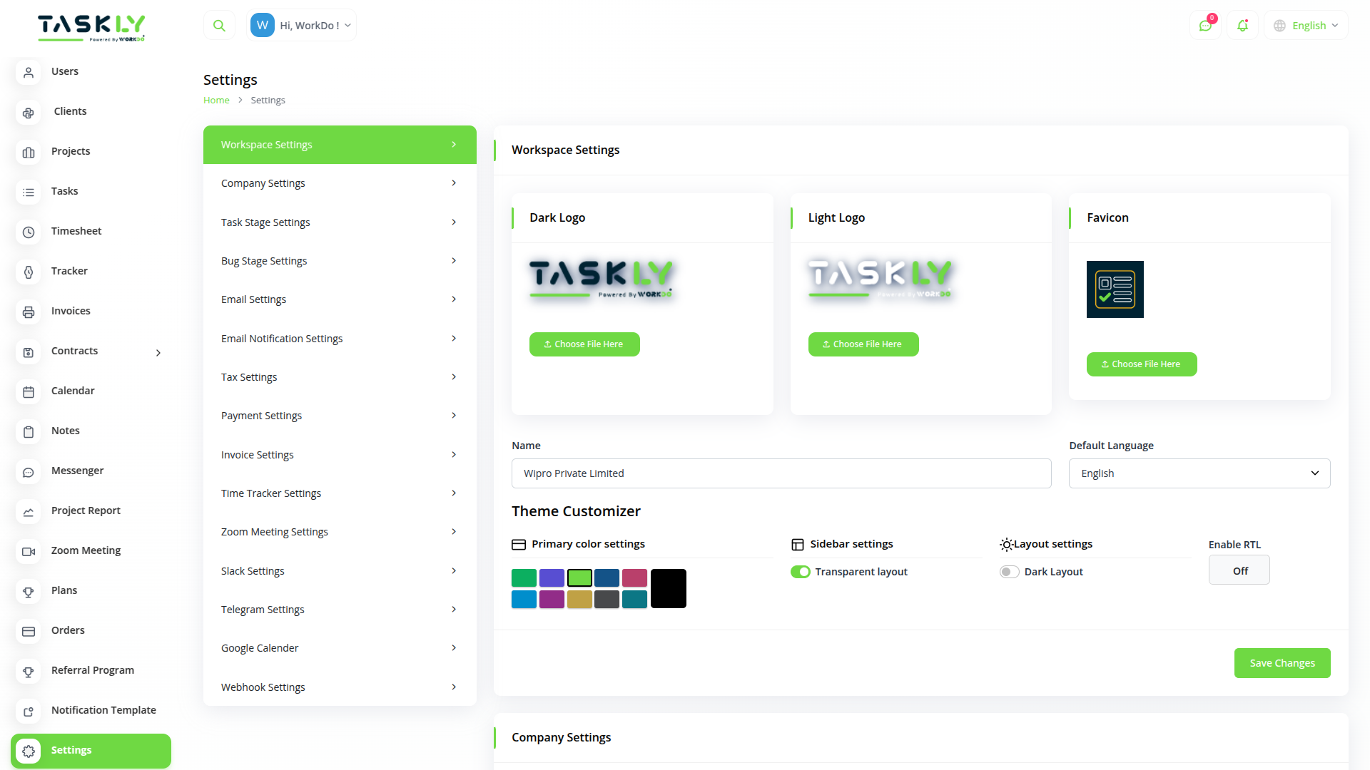 TASKLY SaaS – Project Management Tool by WorkDo | CodeCanyon