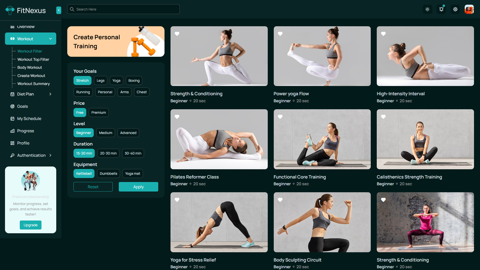 FitNexus - Fitness & Gym Admin Dashboard HTML Template by codexperttheme