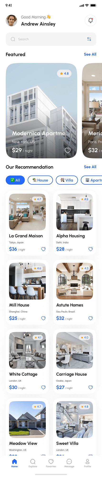 Reasa - Real Estate React Native Expo App Ui Kit by lalastudio12 | CodeCanyon