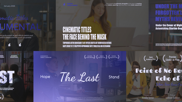 Blockbuster Cinematic Typography, After Effects Project Files | VideoHive