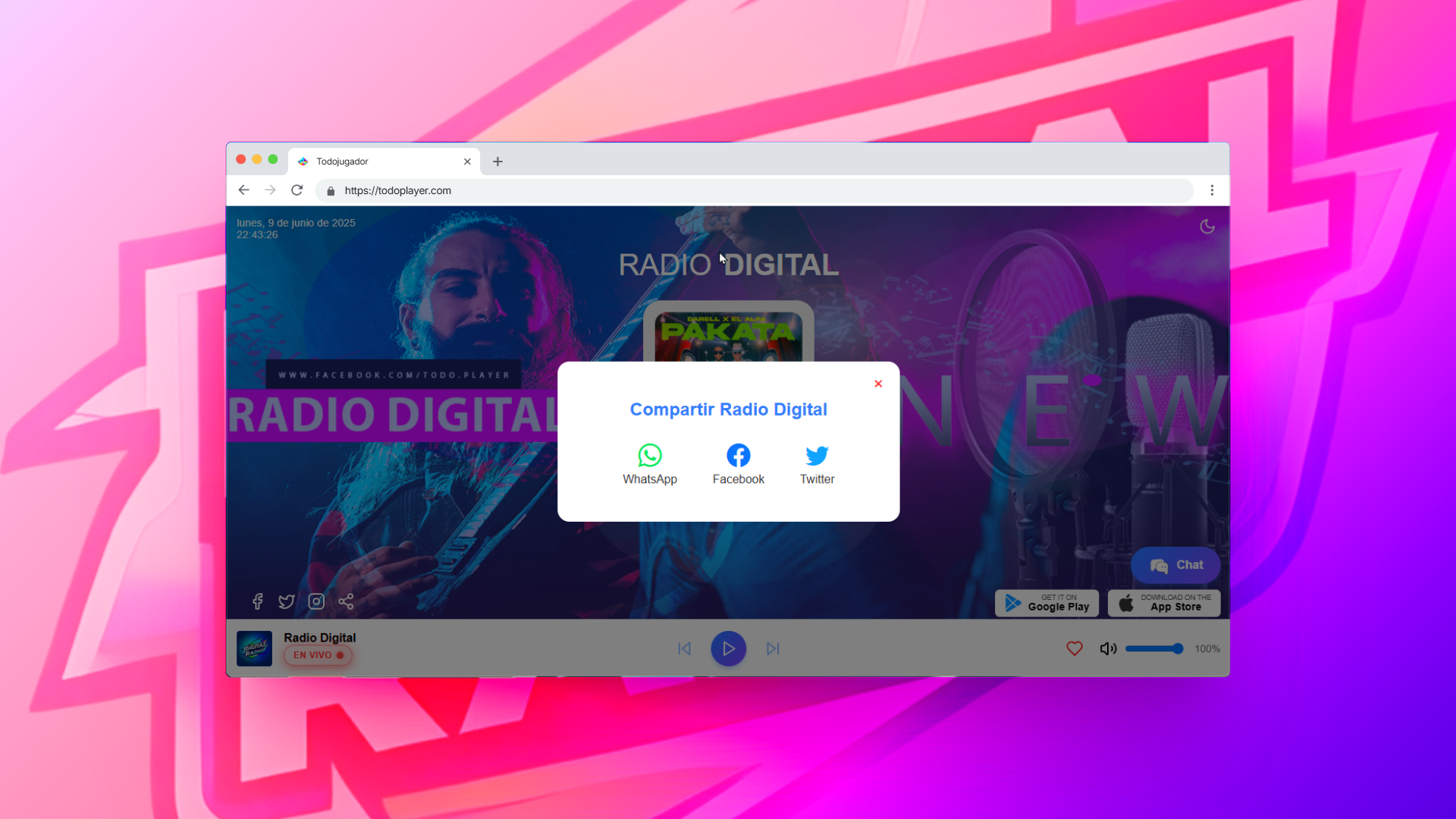 Radio Digital - Todo Player HTML5 ShoutCast, Icecast by TodoPlayer