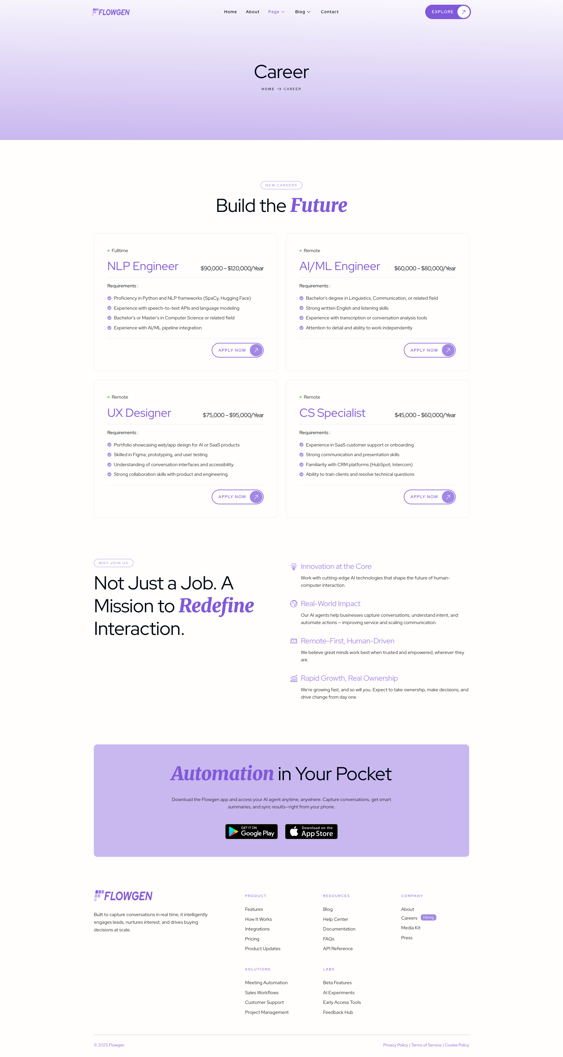 Flowgen - Meeting Intelligence Engine & AI Agent Service Elementor Template Kit by lubnaloom