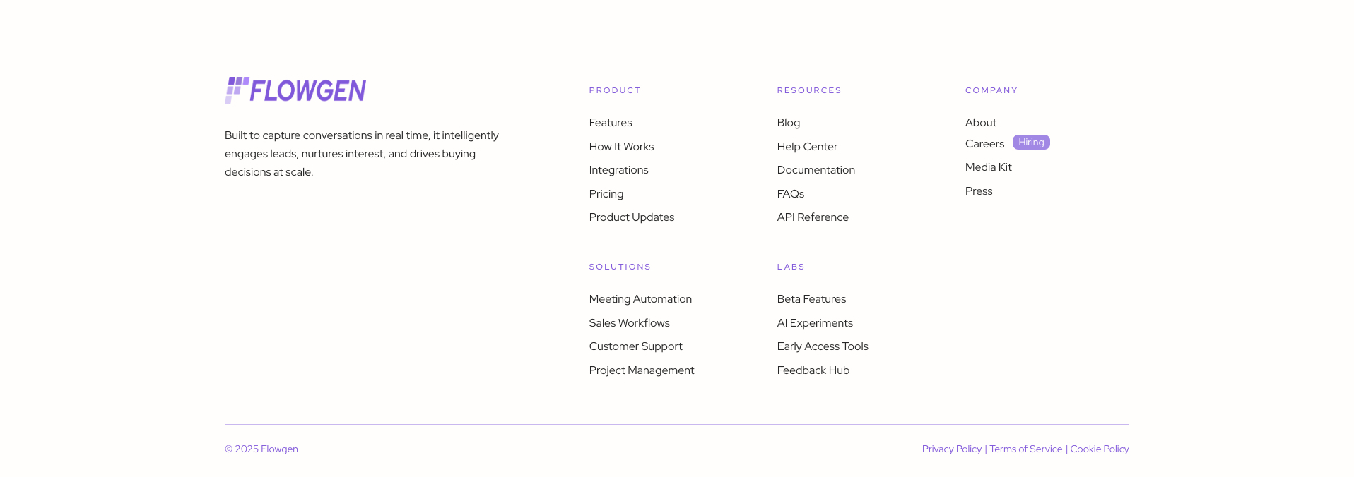 Flowgen - Meeting Intelligence Engine & AI Agent Service Elementor Template Kit by lubnaloom