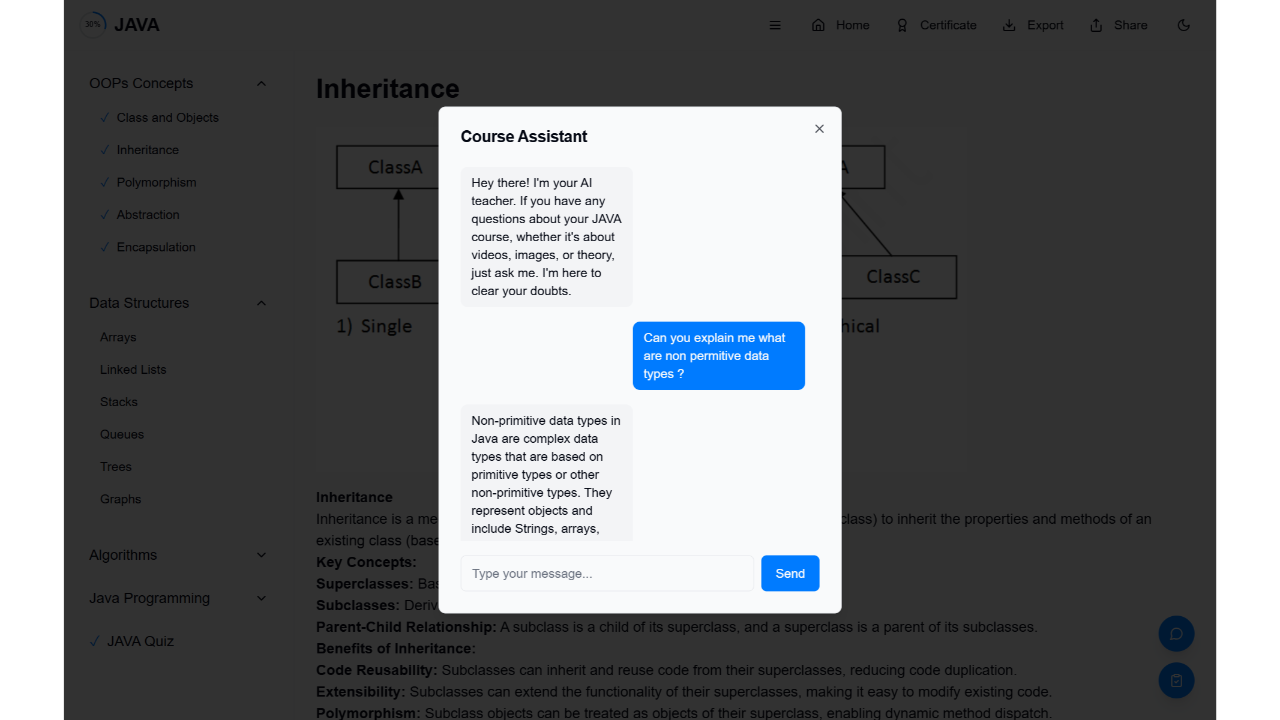 Ai Course Generator Text To Course Saas Ai Quiz Ai Chat Translation Earn Desktop App React