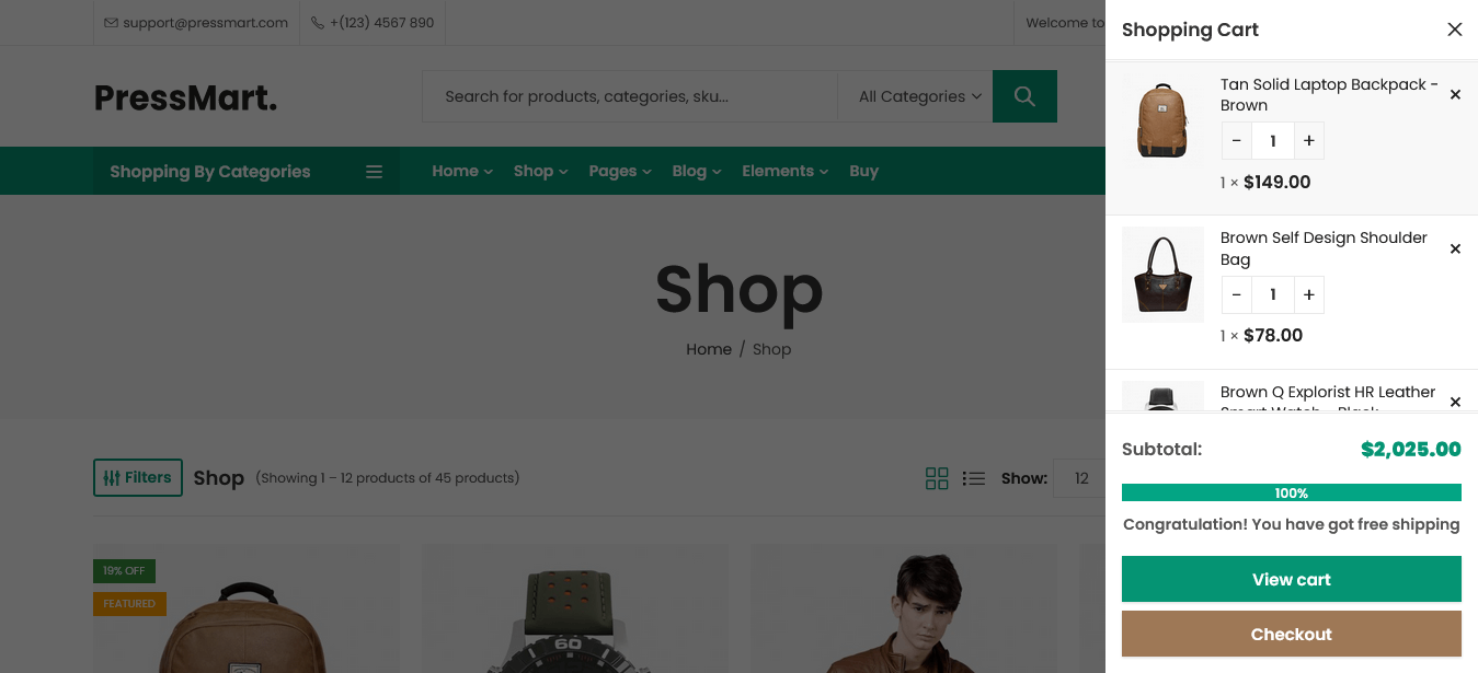 PressMart - Modern Elementor WooCommerce WordPress Theme by PressLayouts