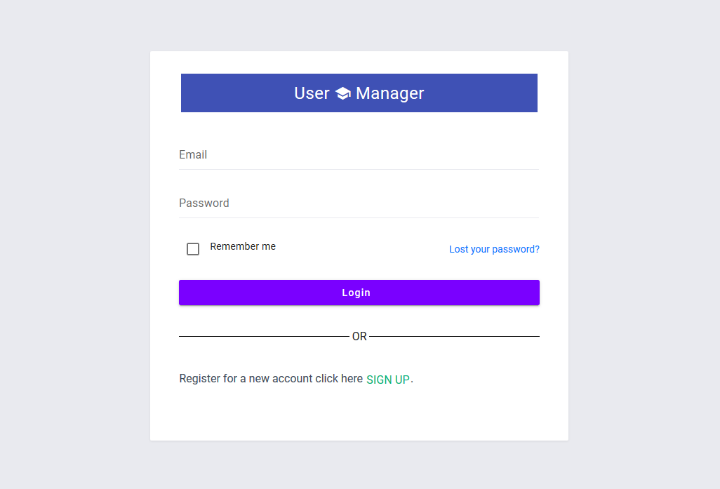 Laravel User Manager + Material Design Admin Dashboard Theme + Roles and Permissions by gaurishtech