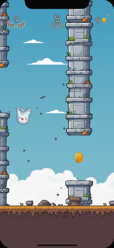Flappy Junk (REGULAR) - ANDROID - BUILDBOX CLASSIC game by ProGames