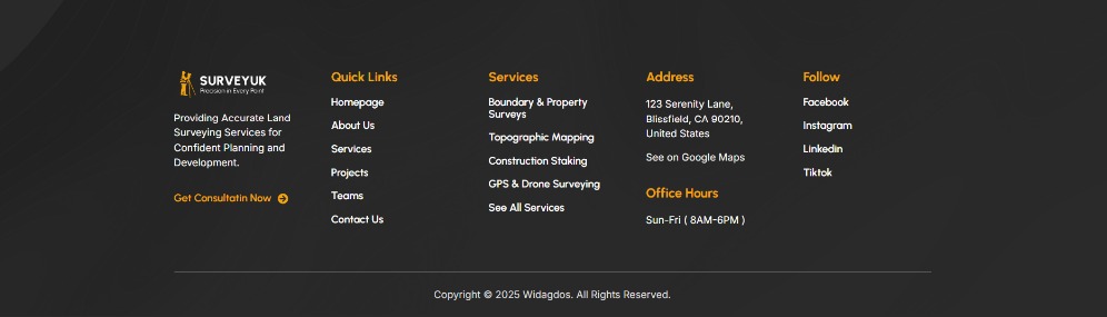Surveyuk – Land Surveying & Digital Mapping Elementor Template Kit by ...
