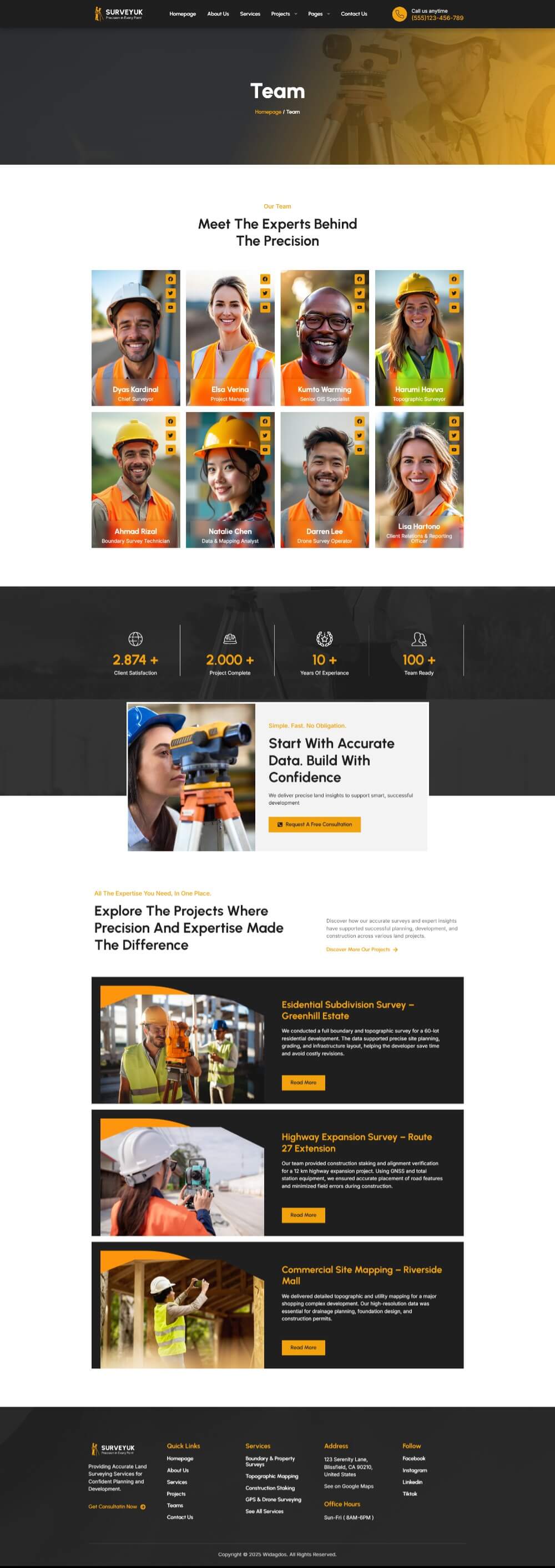 Surveyuk – Land Surveying & Digital Mapping Elementor Template Kit by ...