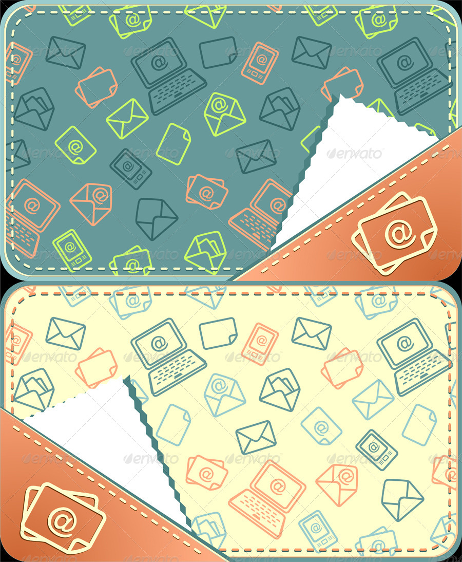 Set Seamless Pattern of Email , Vectors | GraphicRiver