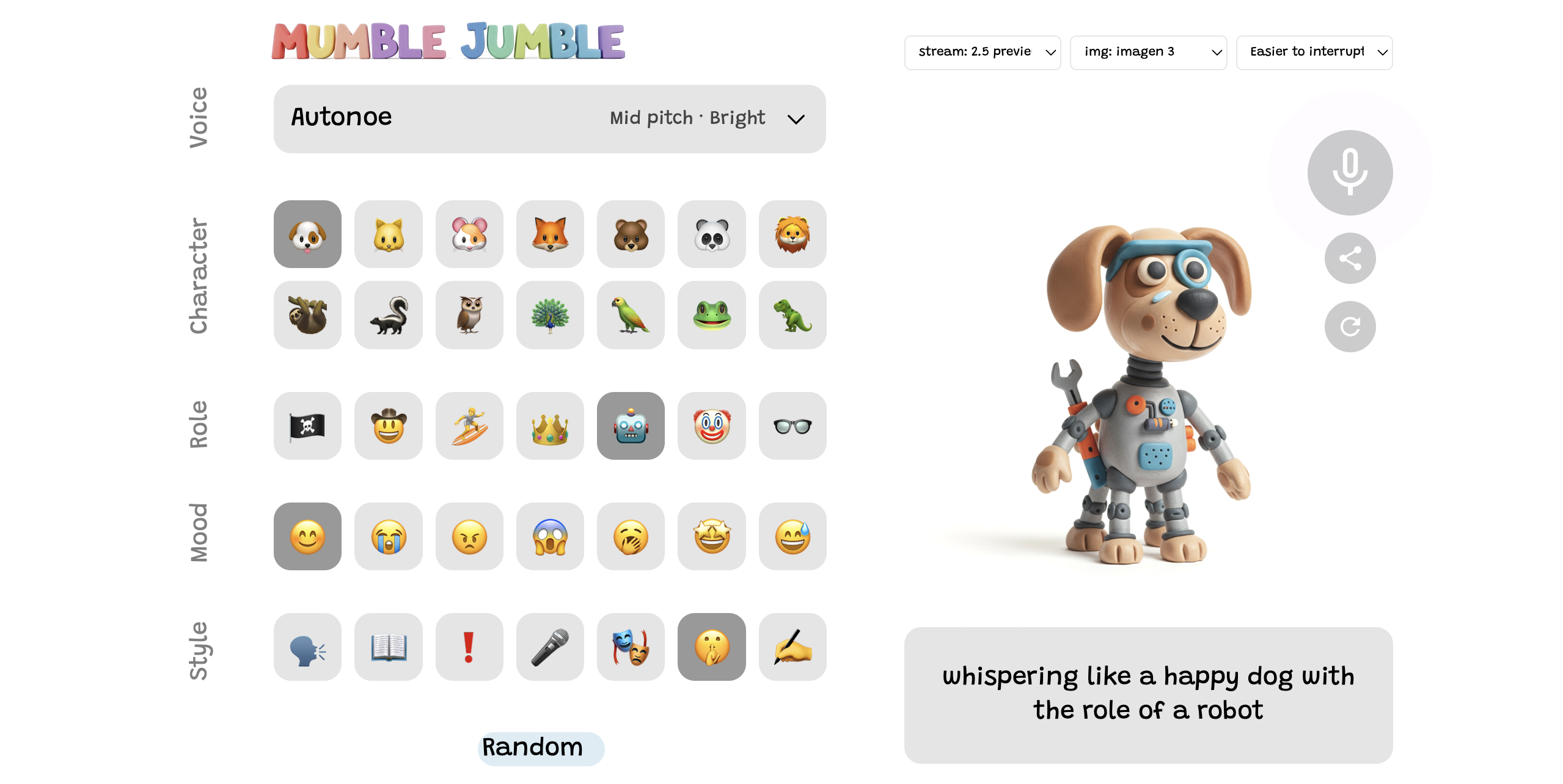 Mumble Jumble - Interactive Character Playground by zaasmi | CodeCanyon