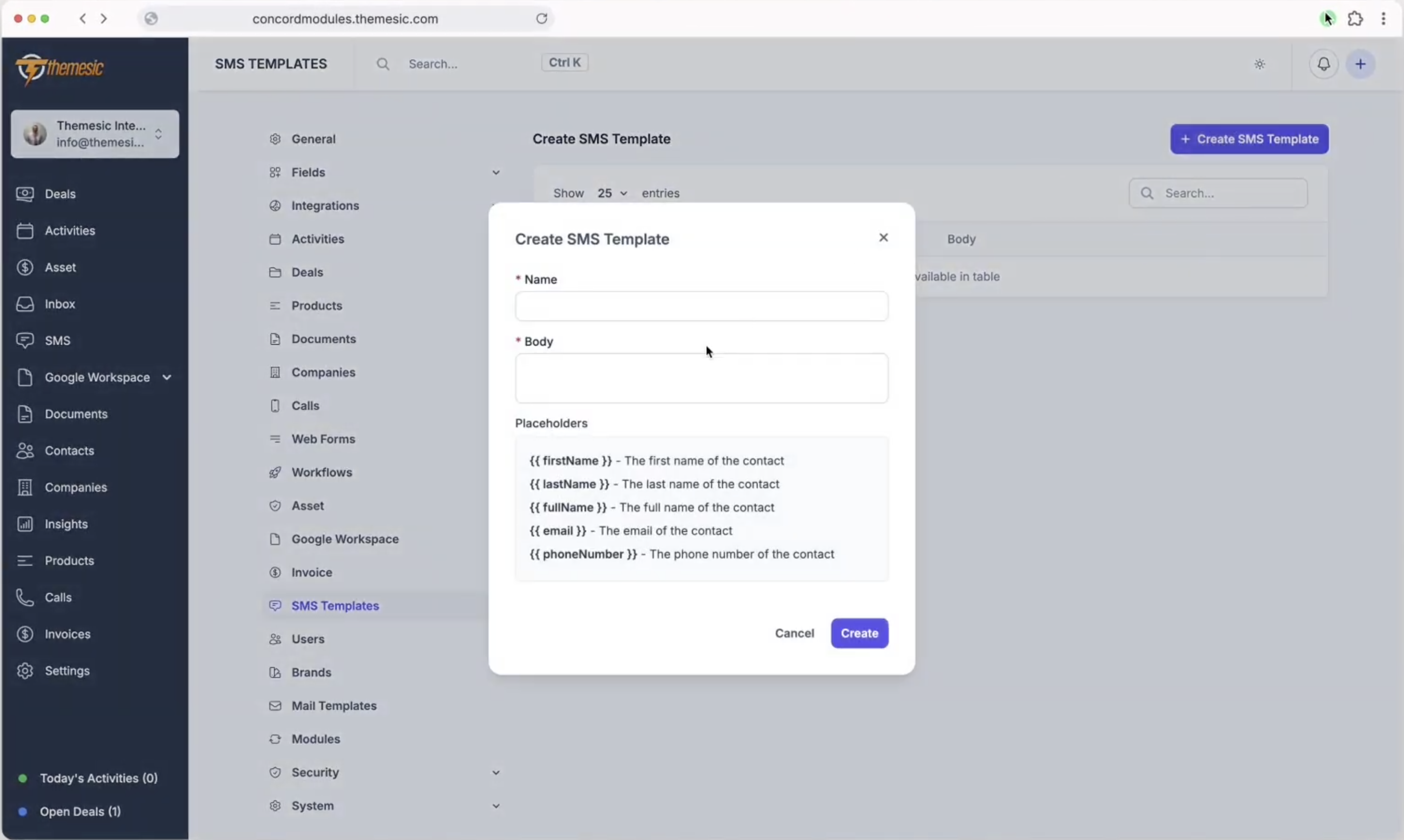 Custom SMS module for Concord CRM - Automated and On-demand Messages by ...