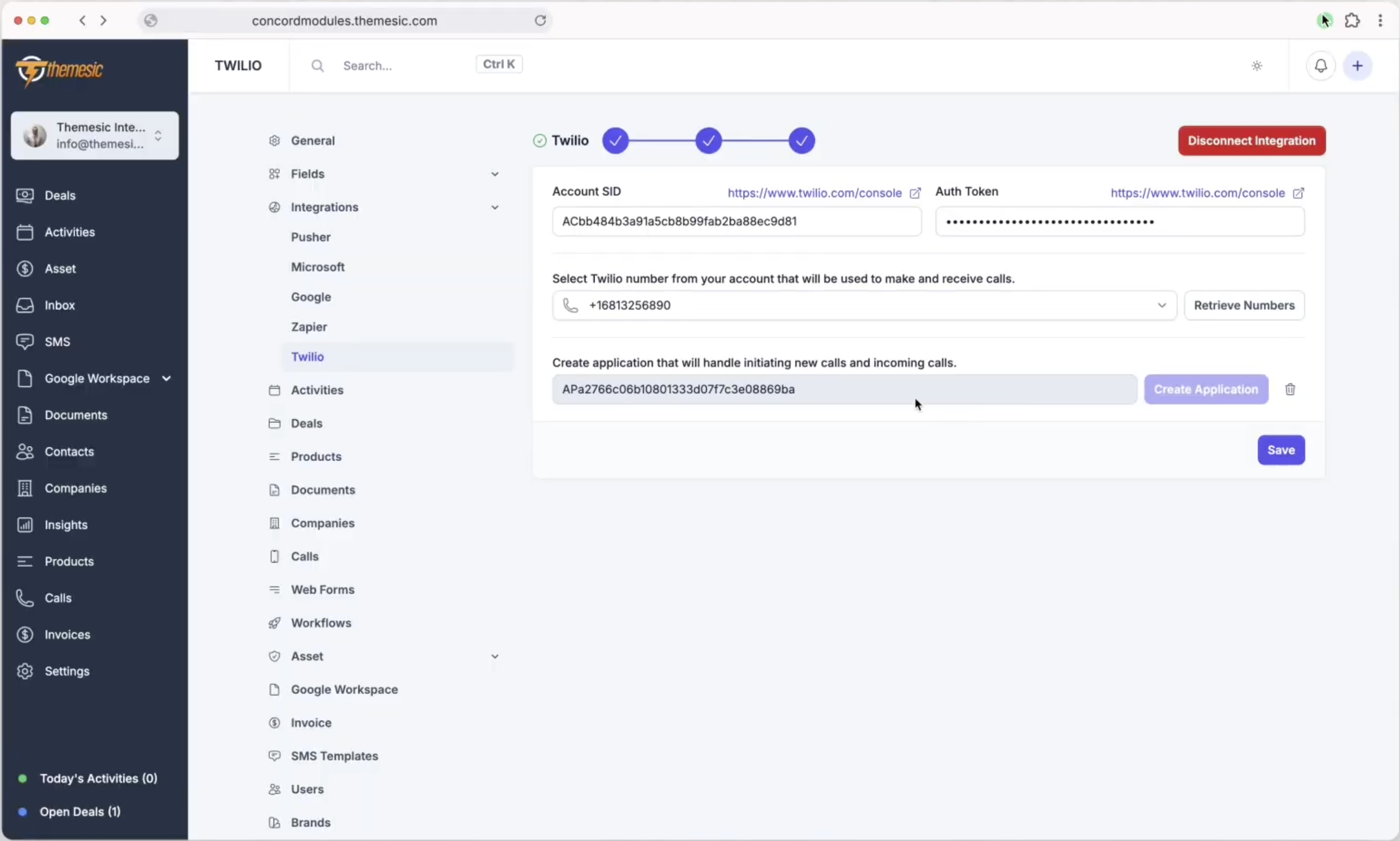Custom SMS module for Concord CRM - Automated and On-demand Messages by themesic