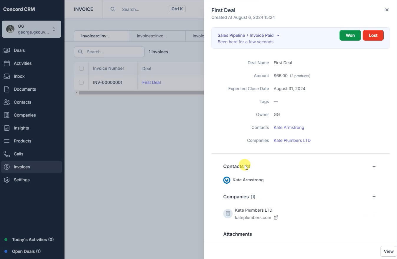 Invoicing Module for Concord CRM - Empower your Deals with Invoices by ...