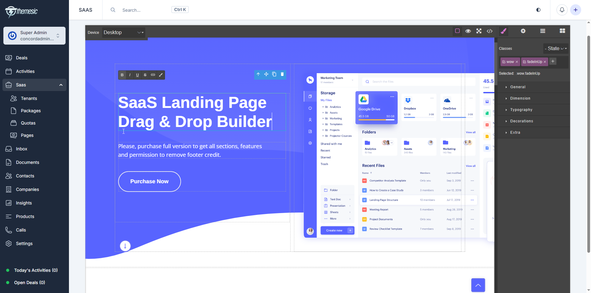 SaaS module for Concord - Transform your CRM into a Powerful Multi ...